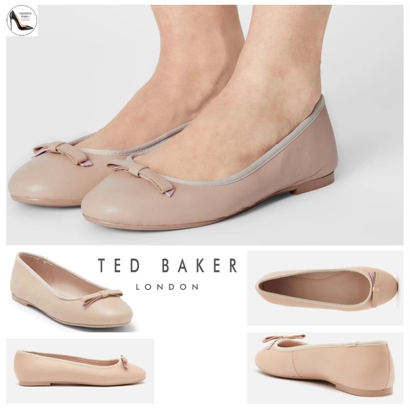 Ted Baker | Shoes | Ted Baker London Sualo Nude Blush Leather Ballet ...